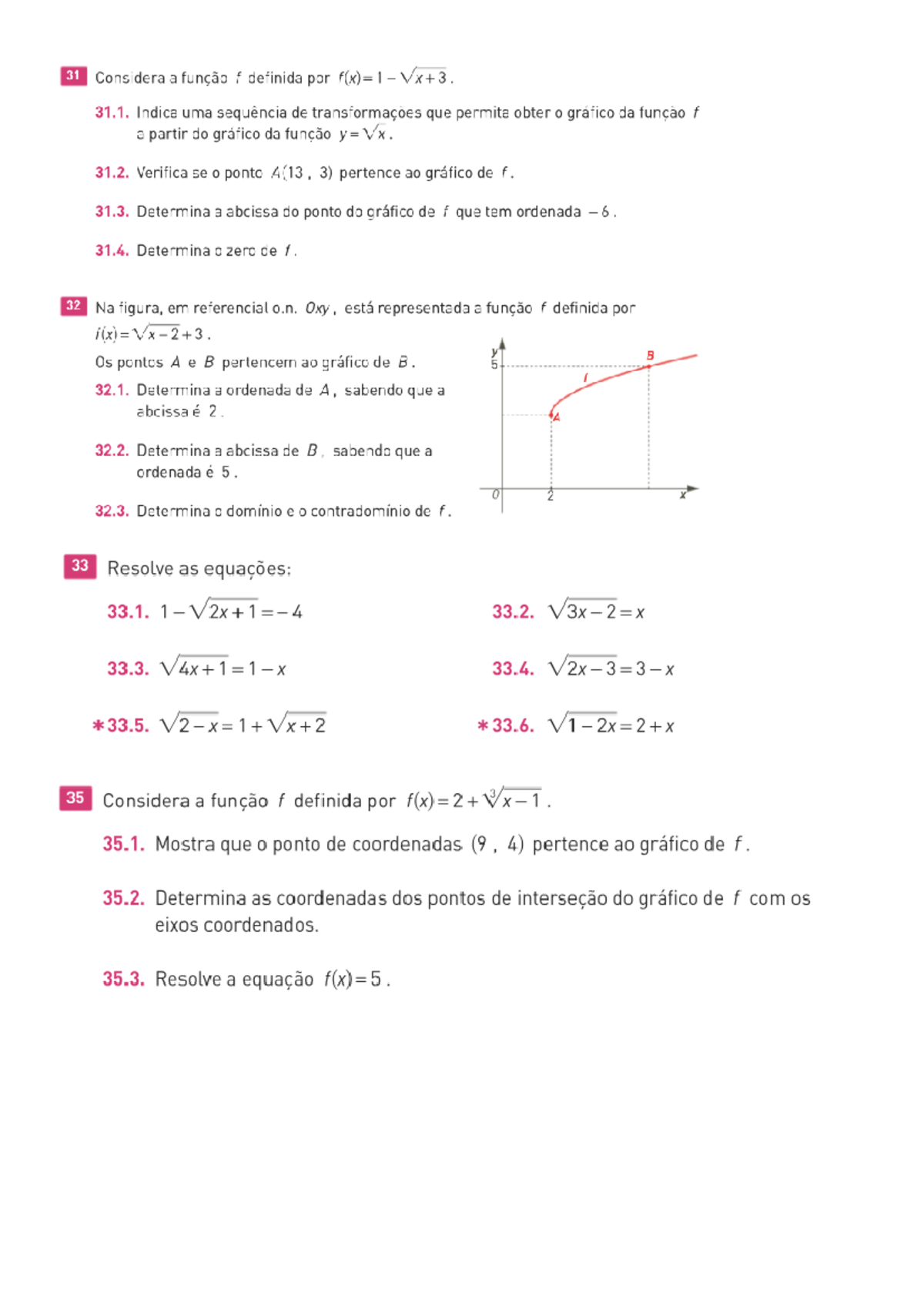 Exercícios de funcoes - Análise Matemática I - Studocu