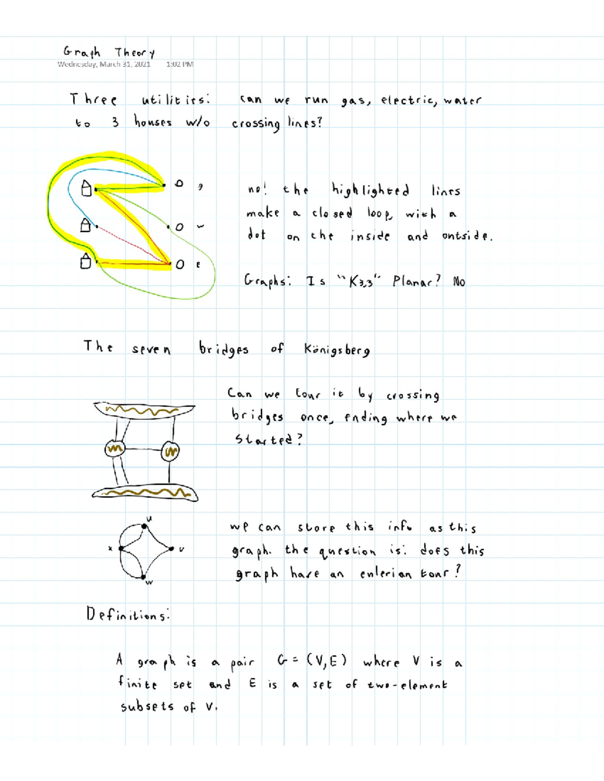 18 Graphs - Math 301 w/ Shephardson - Math 301 - Studocu