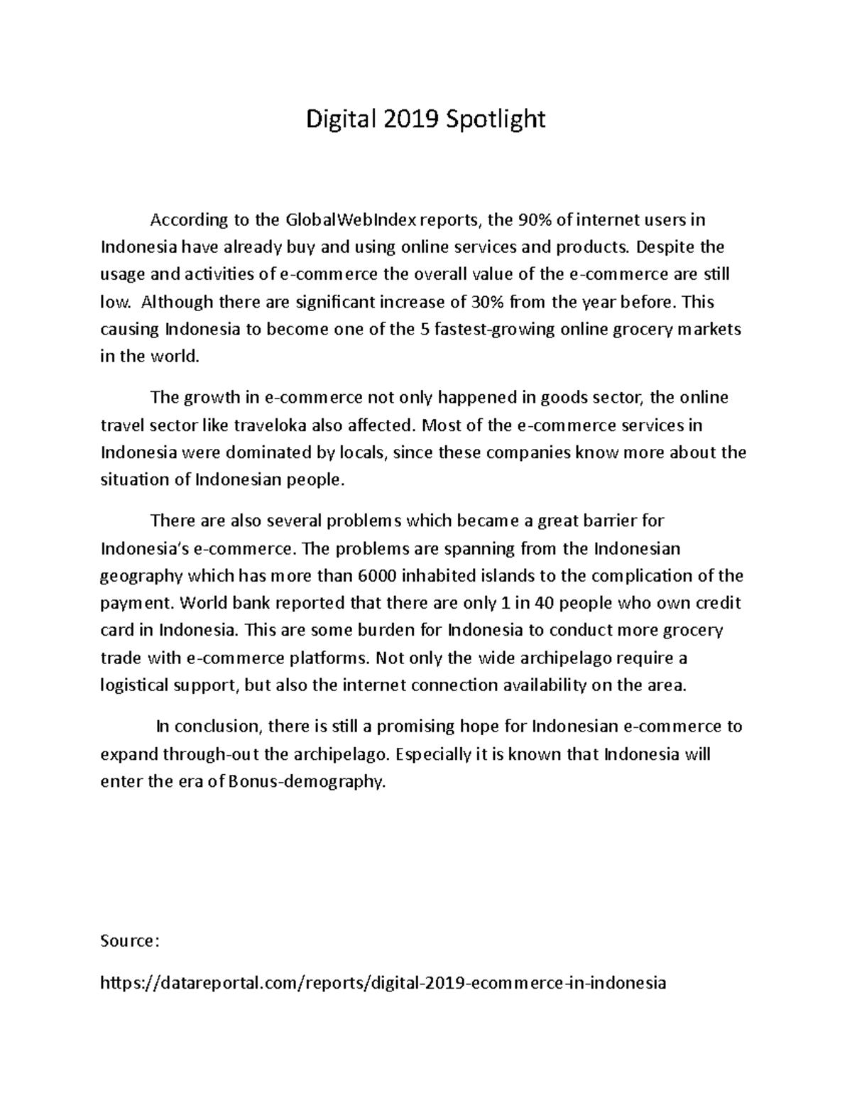 Digital 2019 Spotlight - Digital 2019 Spotlight According to the ...