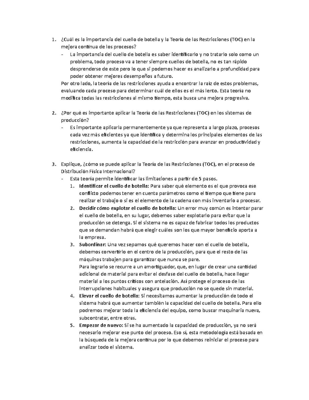 Cuello Botella Y Teoria DE LAS Restricciones - ¿Cuál es la importancia del cuello de botella y ...