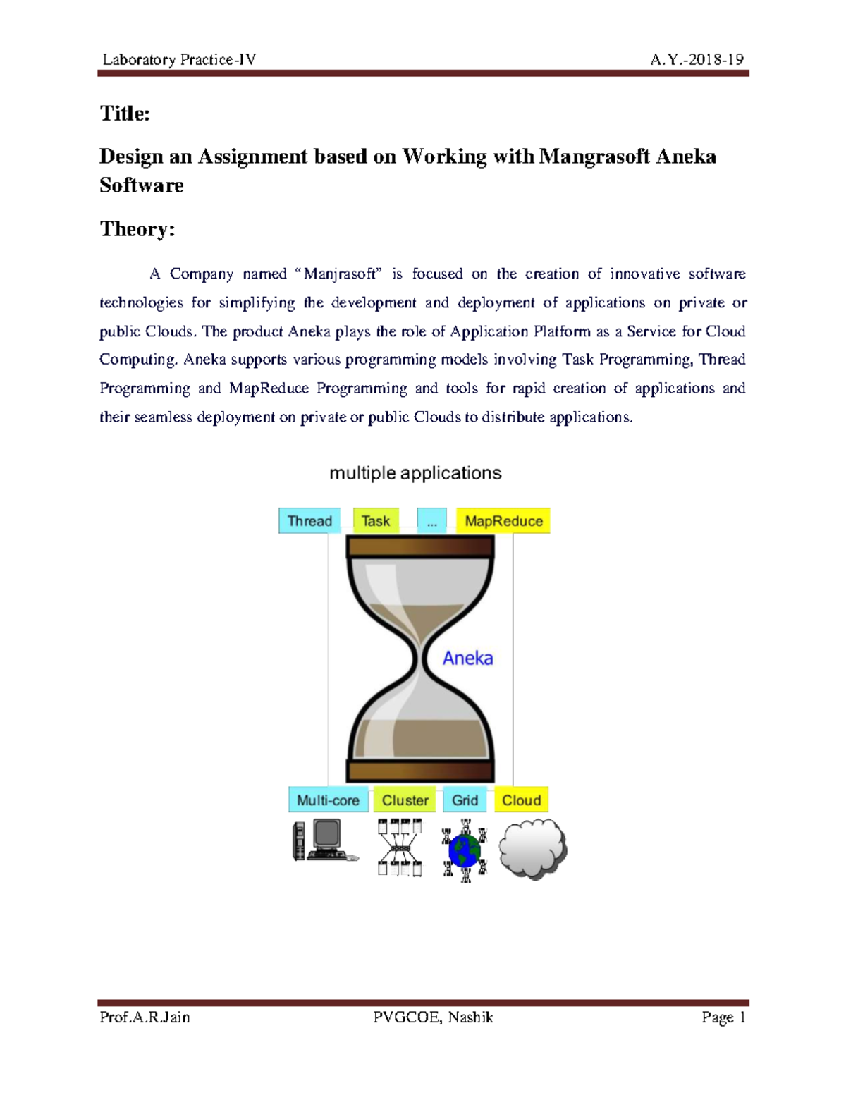 Cc practical-12 - Computer engineering - Title: Design an Assignment ...