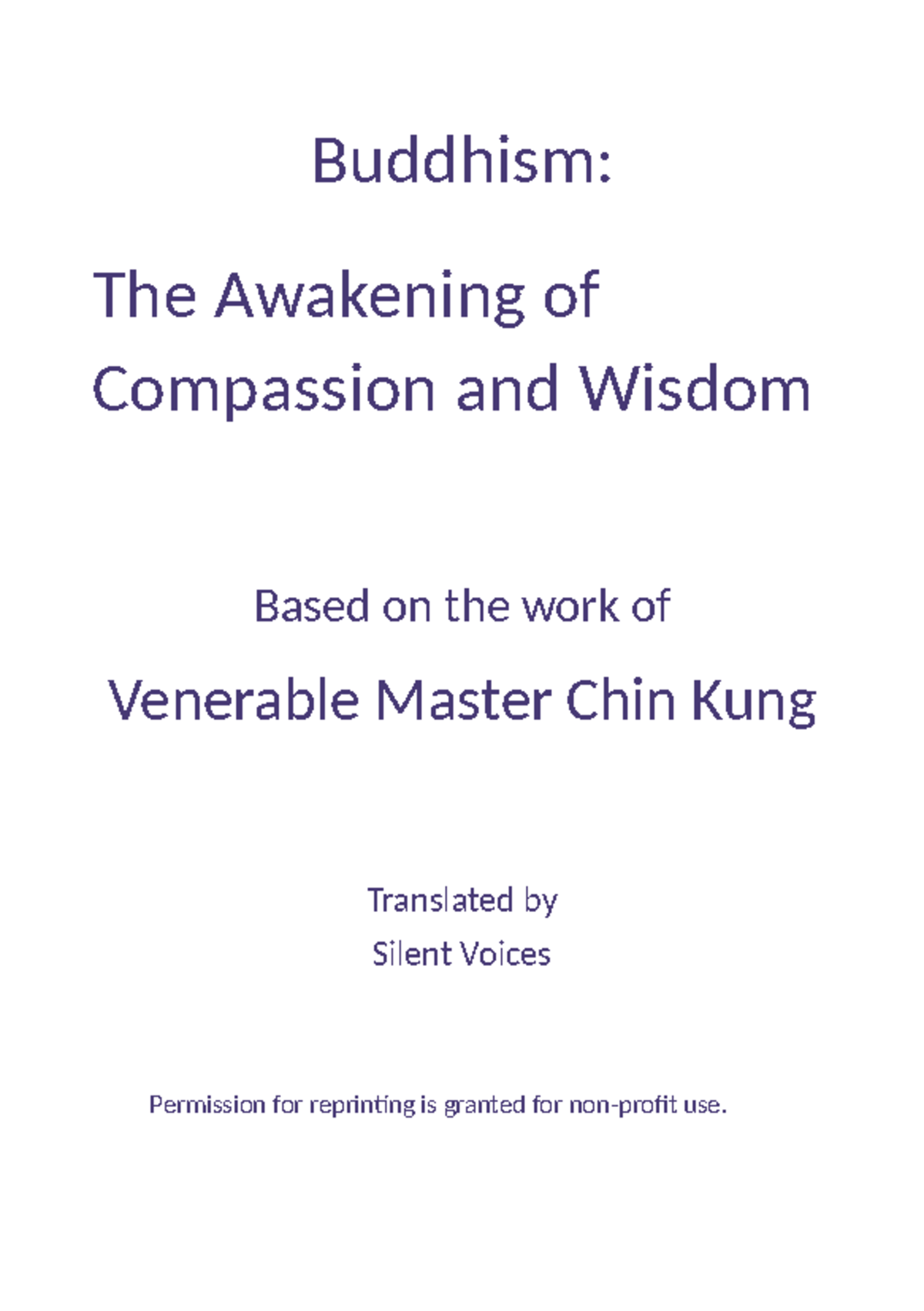 Buddhism Awakening of Compassion and Wisdom - Buddhism: The Awakening ...