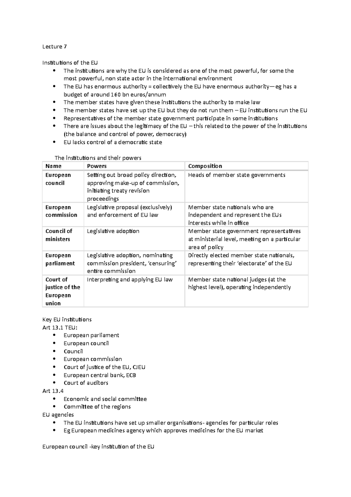 Lecture 7 - notes - PGD6PUL - LSBU - Studocu