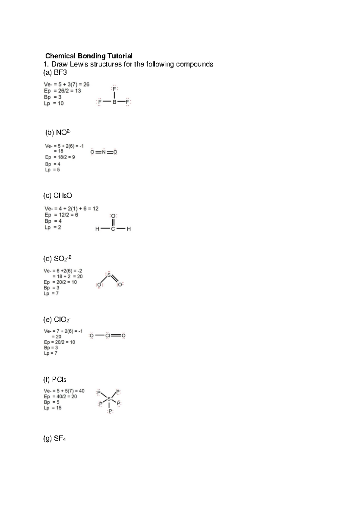 Chemical Bonding Tutorial 09May2023 - Chemical Bonding Tutorial Draw ...