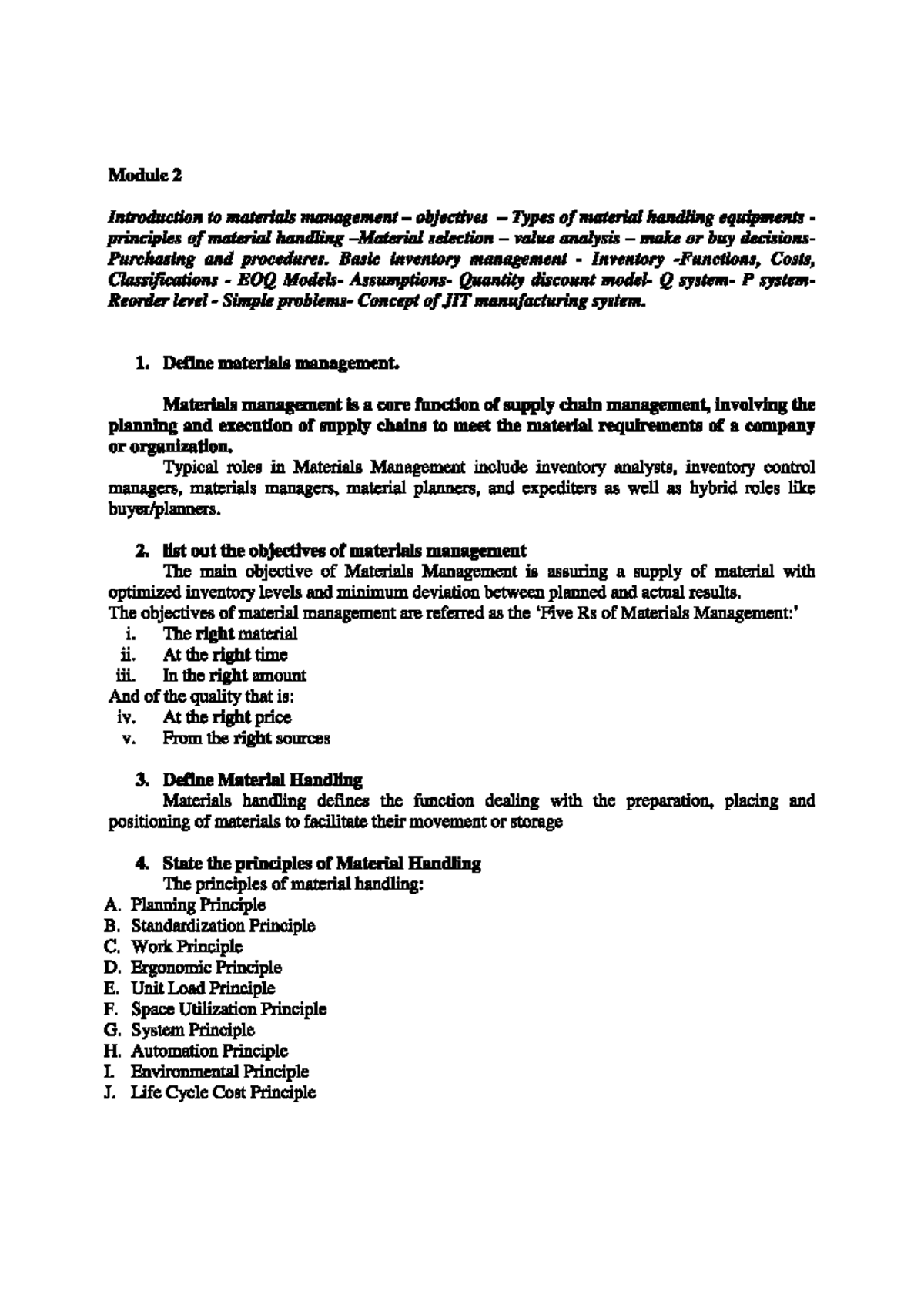Module 2 IS and E to share and print - Indutrial and system engineering ...