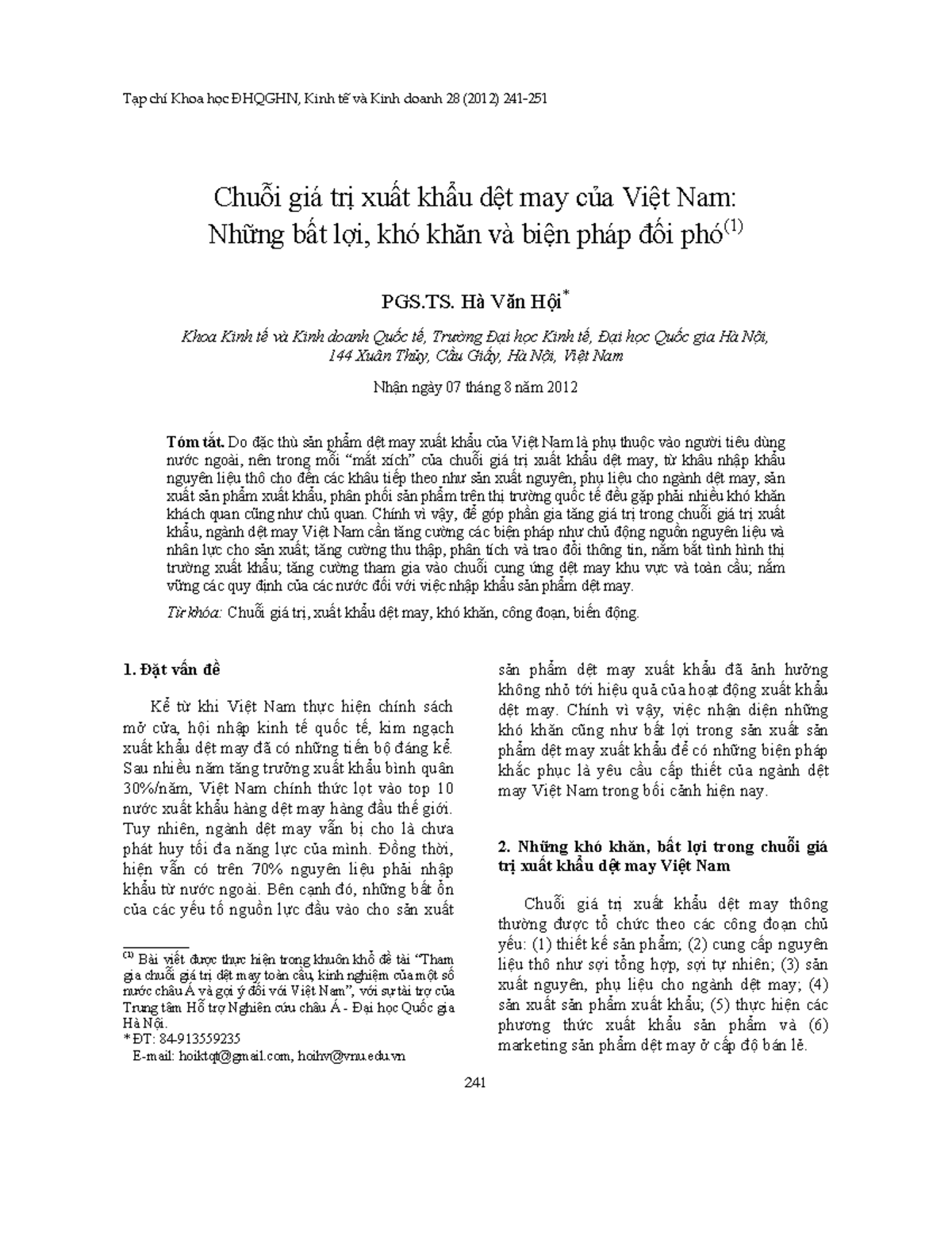 793 1 1532 1 10 2016 0513 - nlkk;mo - Tạp chí Khoa học ĐHQGHN, Kinh tế ...