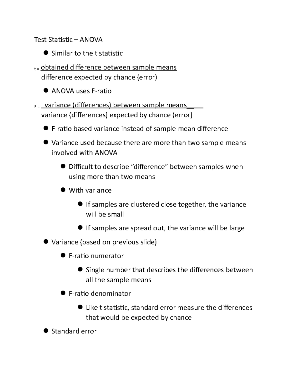 Chapter 11 - Introduction to Statistical Methods - Test Statistic ...