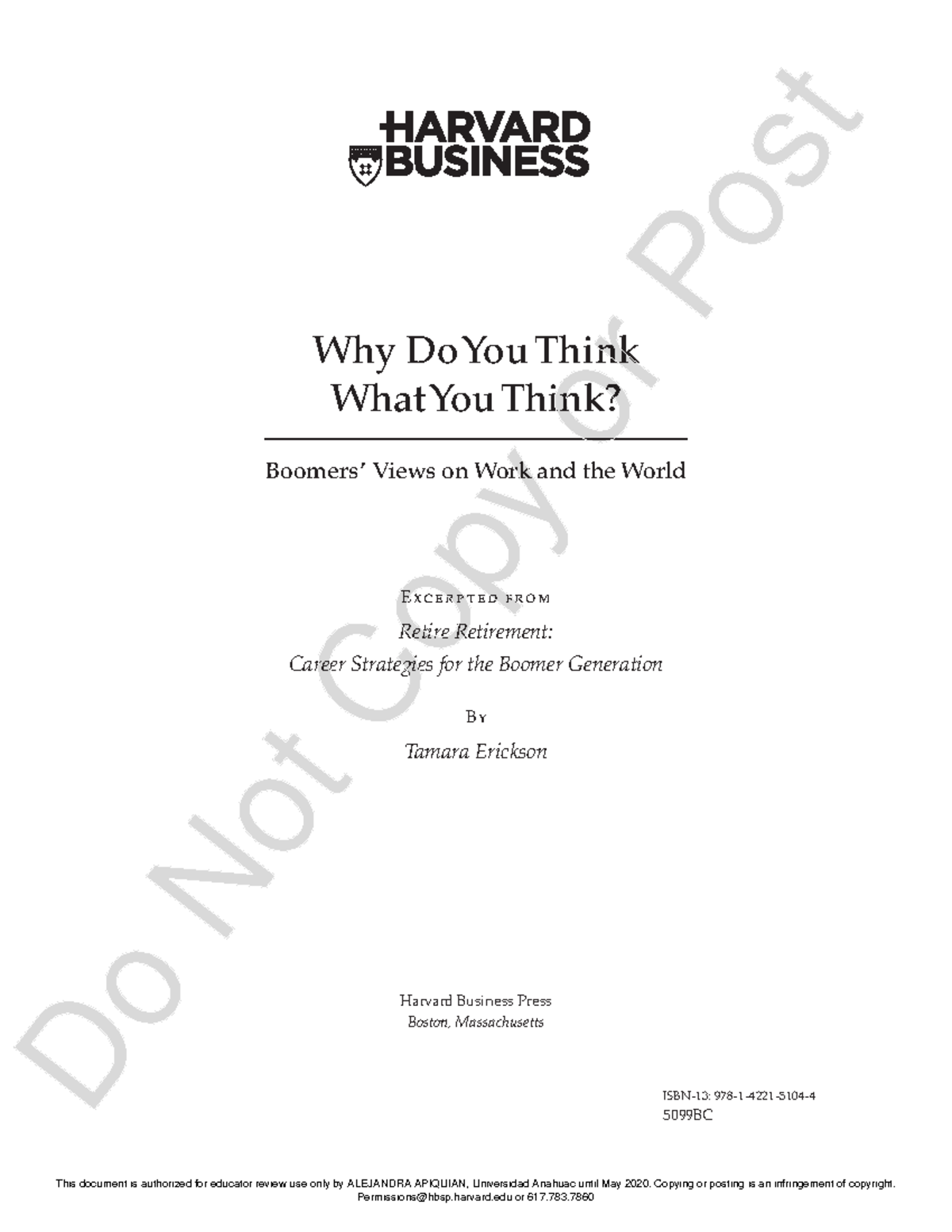 Boomers views on work - Es un artículo - Why Do You Think What You ...