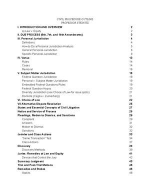 Syllabus - Civil Procedure - Civil Procedure Section C Judge Isaac ...