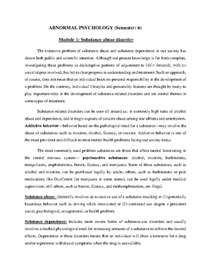 UNIT 11 Abnormal AND Clinical Psychology - Bsc psychology - Studocu