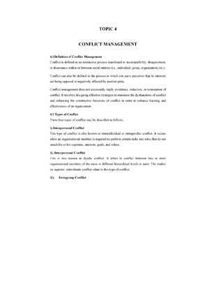 Lesson 1 BBA 200 - Full course nots on organizational behavior well arranged as per lectures ...