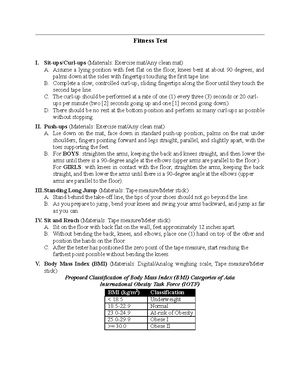 Components of Fitness - Health-related Physical Fitness (Essential) A ...