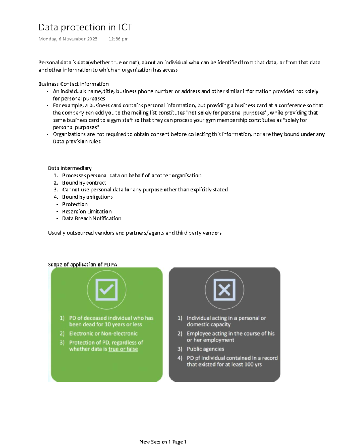 Data protection in ICT - Summary Digital Ethics and Data Privacy ...