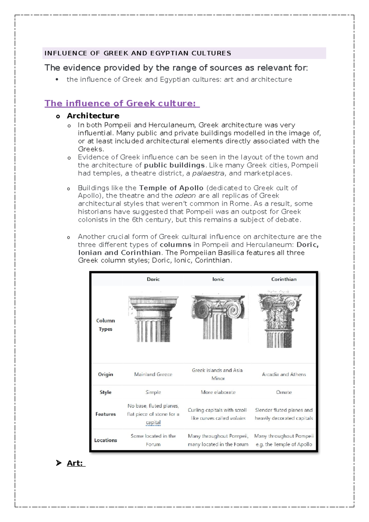 Influence of Greek and Egyptian Cultures-Pompeii and herculanuem ...