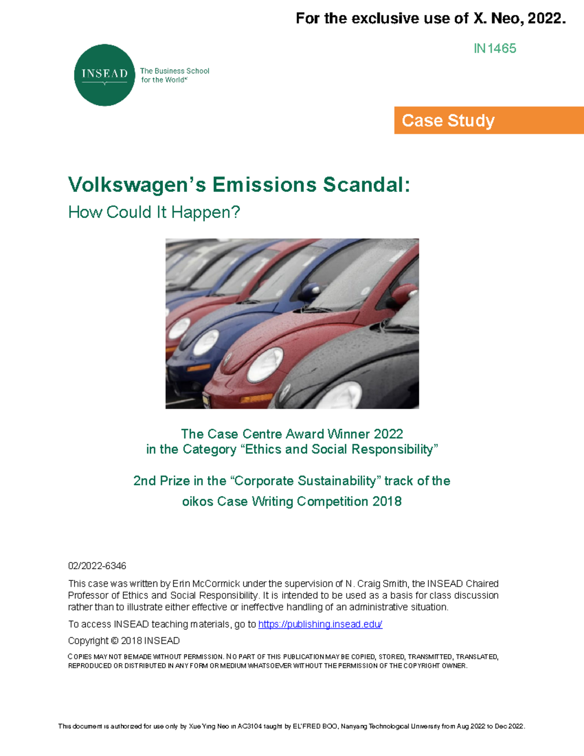 5203d966 bf76 41fb b430 7112e1c3b53f - IN Case Study Volkswagen’s ...