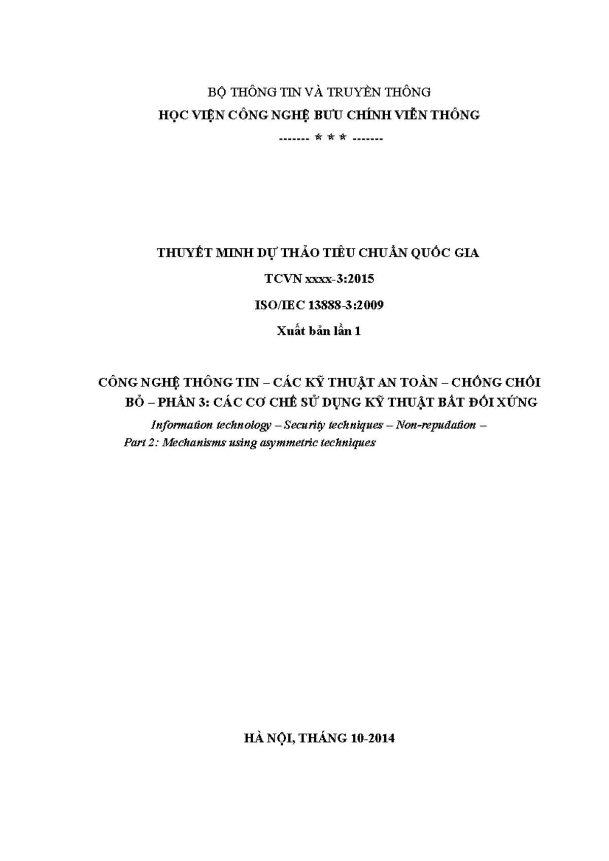 Thuyet-minh TCVN 13888-3 14122014 - BỘ THÔNG TIN VÀ TRUYỀN THÔNG HỌC ...