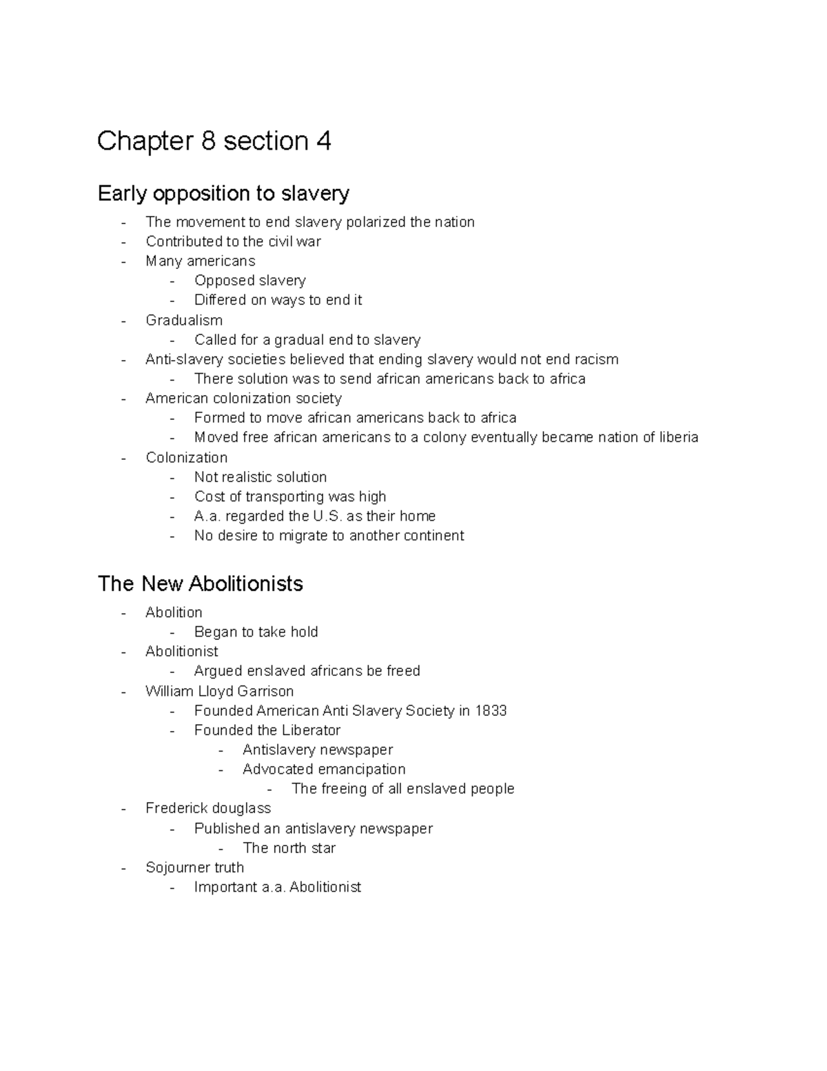 Chapter 8 section 4 - History Summary - Chapter 8 section 4 Early ...