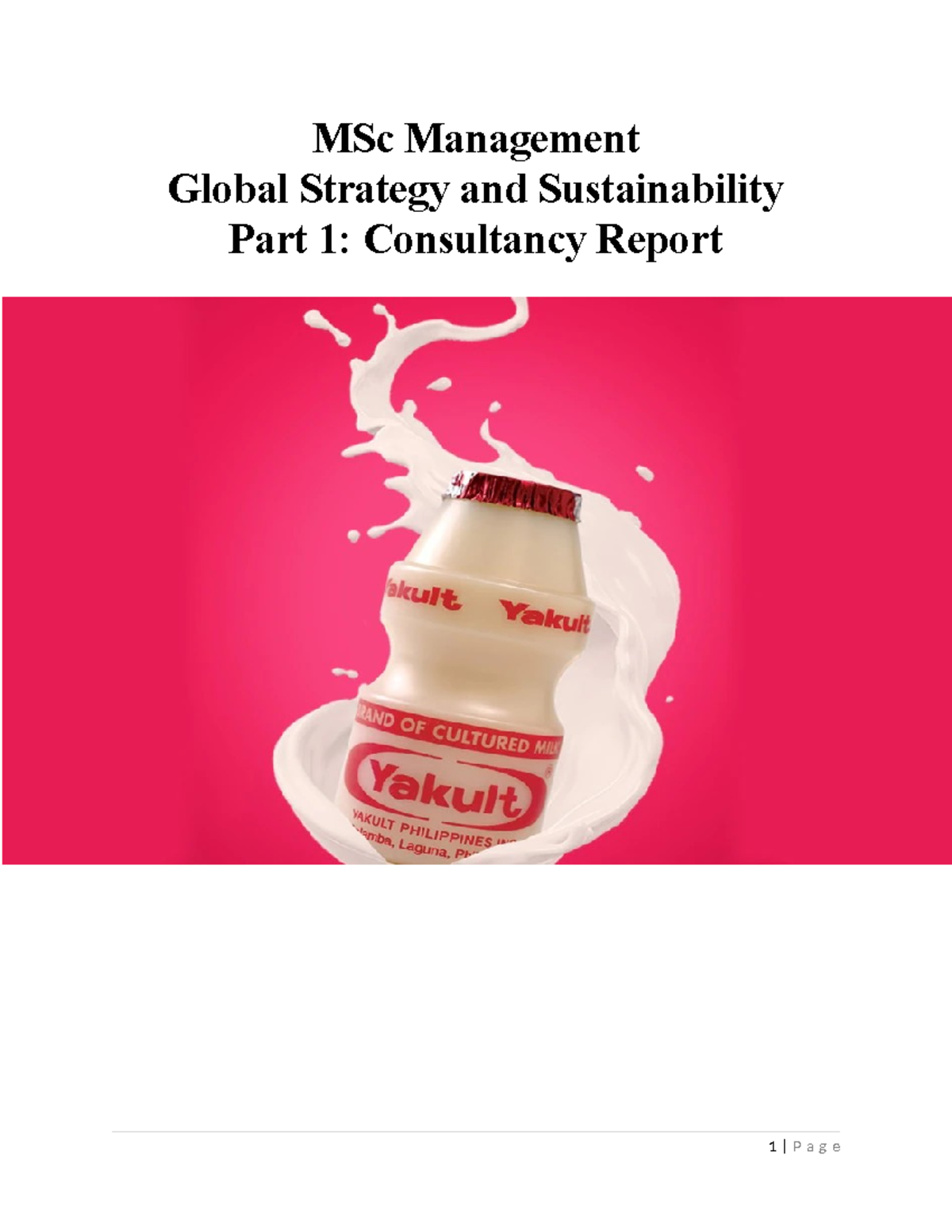Yakult - Summary Knowledge Management In Healthcare Organizations - MSc ...