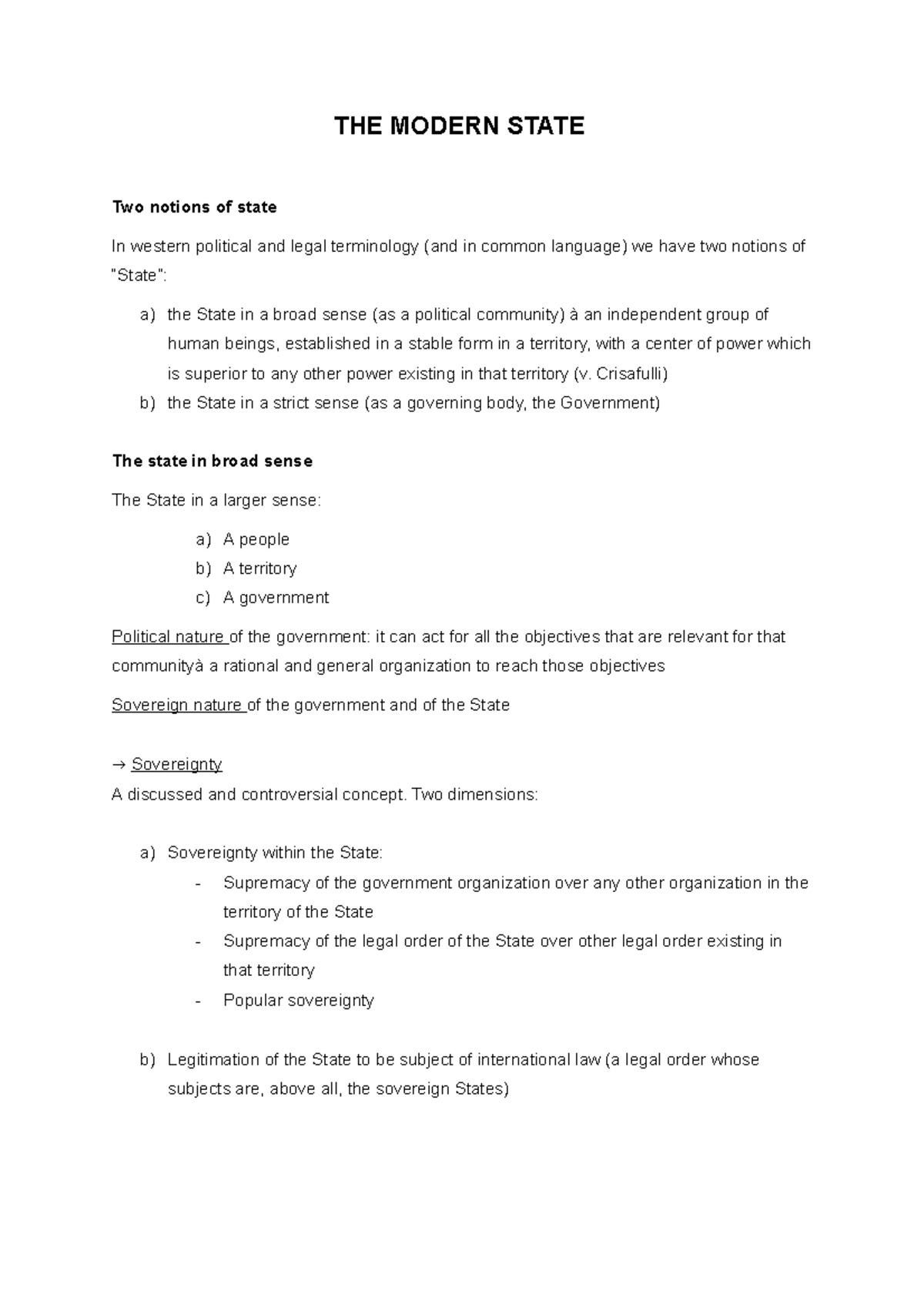 THE Modern State - Apuntes con power points de clase de HPI - THE ...