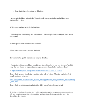 Document 28 - Copy-2 - Assignment for JMC 300 - Name: Micheal Dunn ...