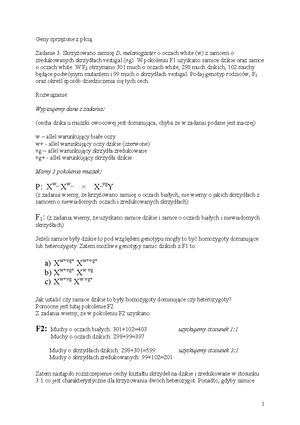 Seminarium - Rozszyfrowanie kodu genetycznego i jego roli w syntezie ...
