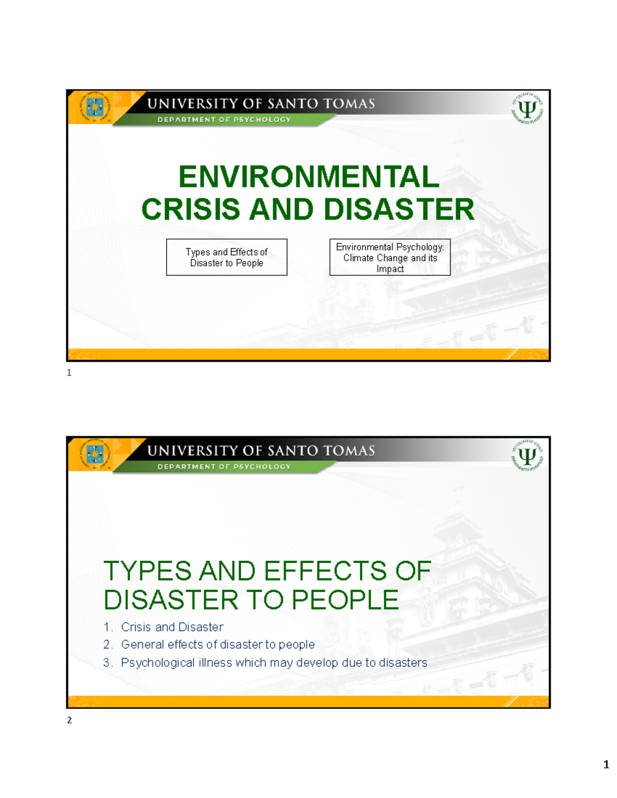 Elemhpsdp Hand outs Unit3 - ENVIRONMENTAL CRISIS AND DISASTER Types and ...
