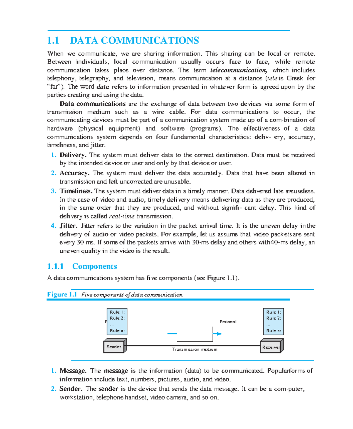 CN chapter 1 - Computer networks - 1 DATA COMMUNICATIONS When we communicate, we are sharing ...