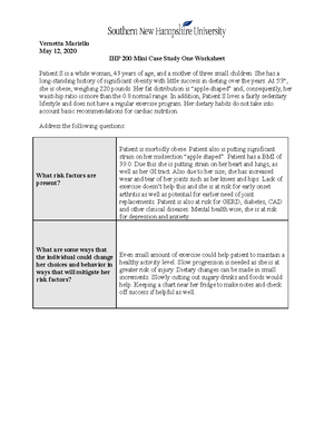 [Solved] Mini Case Study Two Patient F is an African American woman 36 - Wellness Across the ...