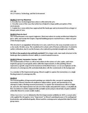 ART 200 - Chapter 8 Notes - Drawing - ART 200 – Chapter 8 Notes ...