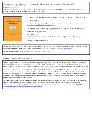 The end of liberal international order - JOHN IKENBERRY International ...