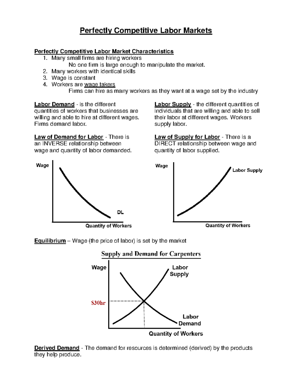 Perfectly+Competitive+Labor+Markets+notes - Perfectly Competitive Labor ...