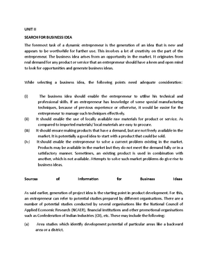 Project Identification - Identification of a suitable project is very ...