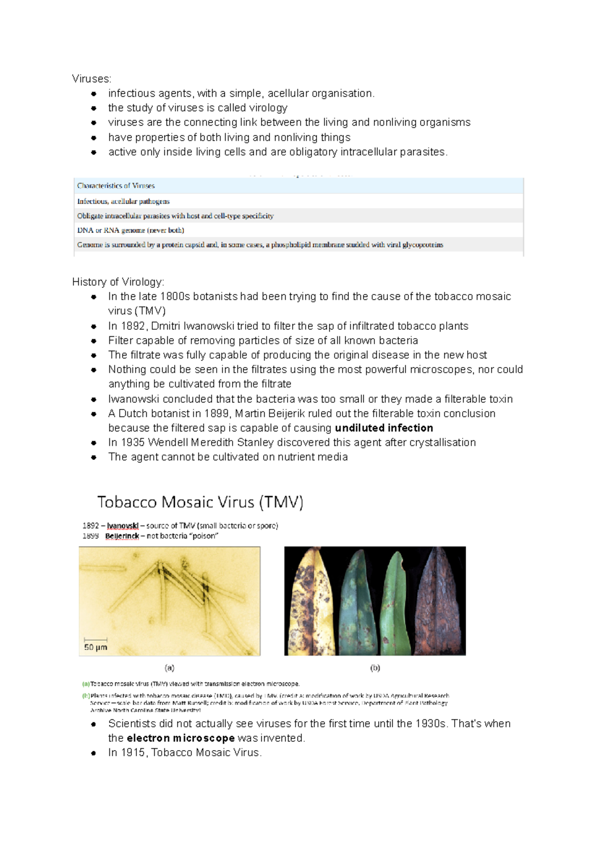 Viruses - Summary Biological Information Transfer - Viruses: infectious ...