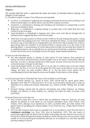 0134410963 - Summary Social Psychology - Social Psychology Fourteenth ...