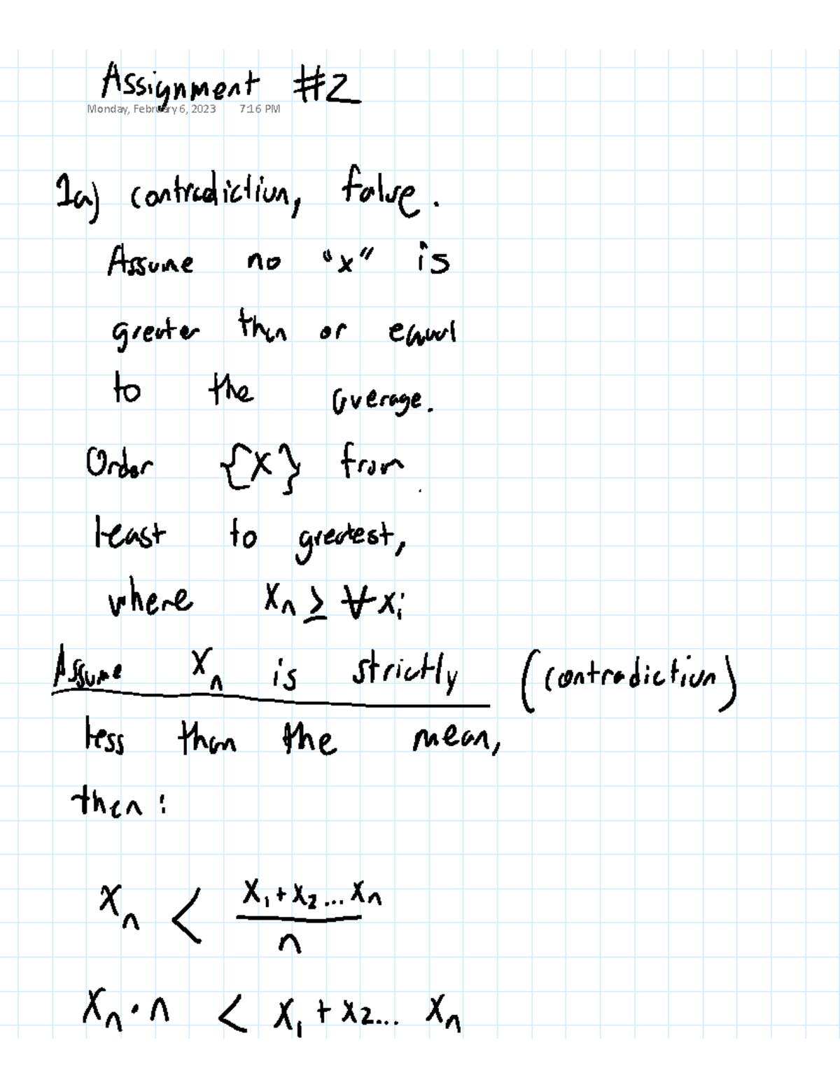 M240a2q1 question and worked solutions - Math 240 - Monday, February 6 ...