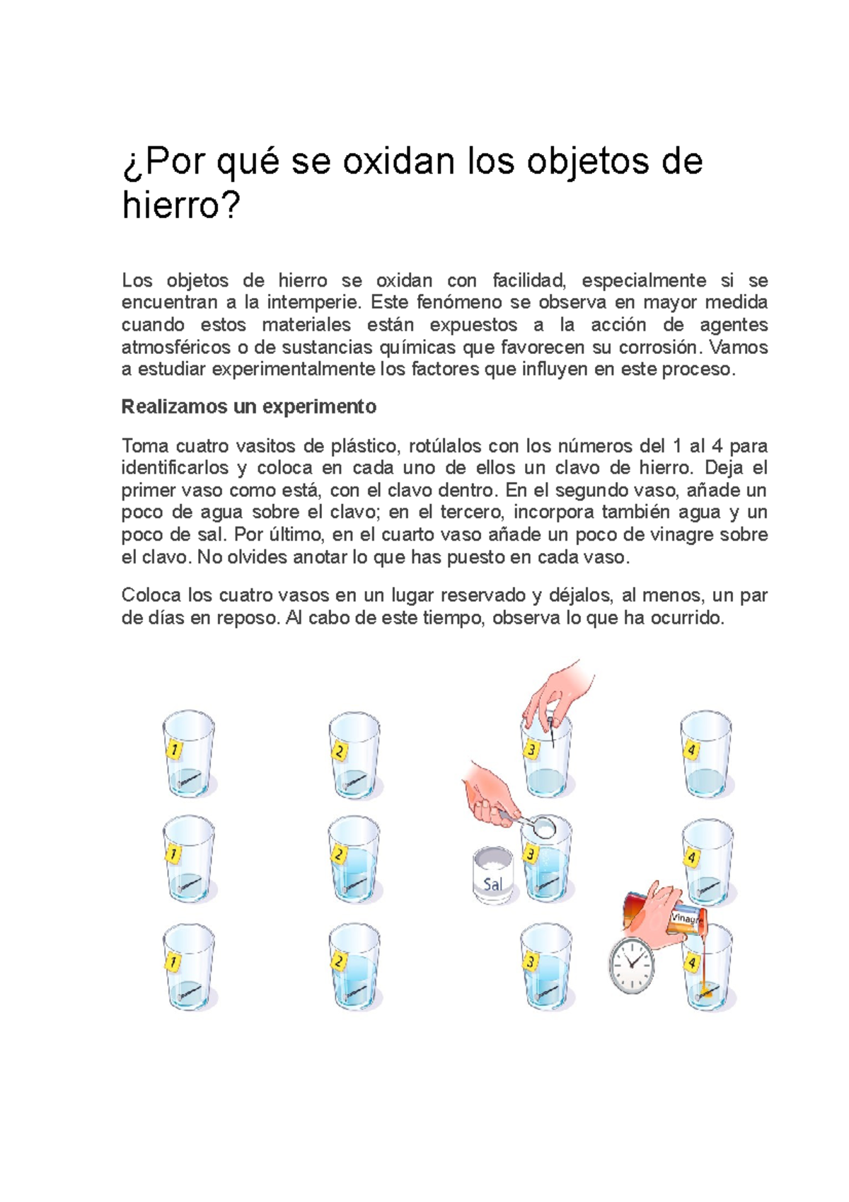 Por qué se oxidan los objetos de hierro - ¿Por qué se oxidan los ...
