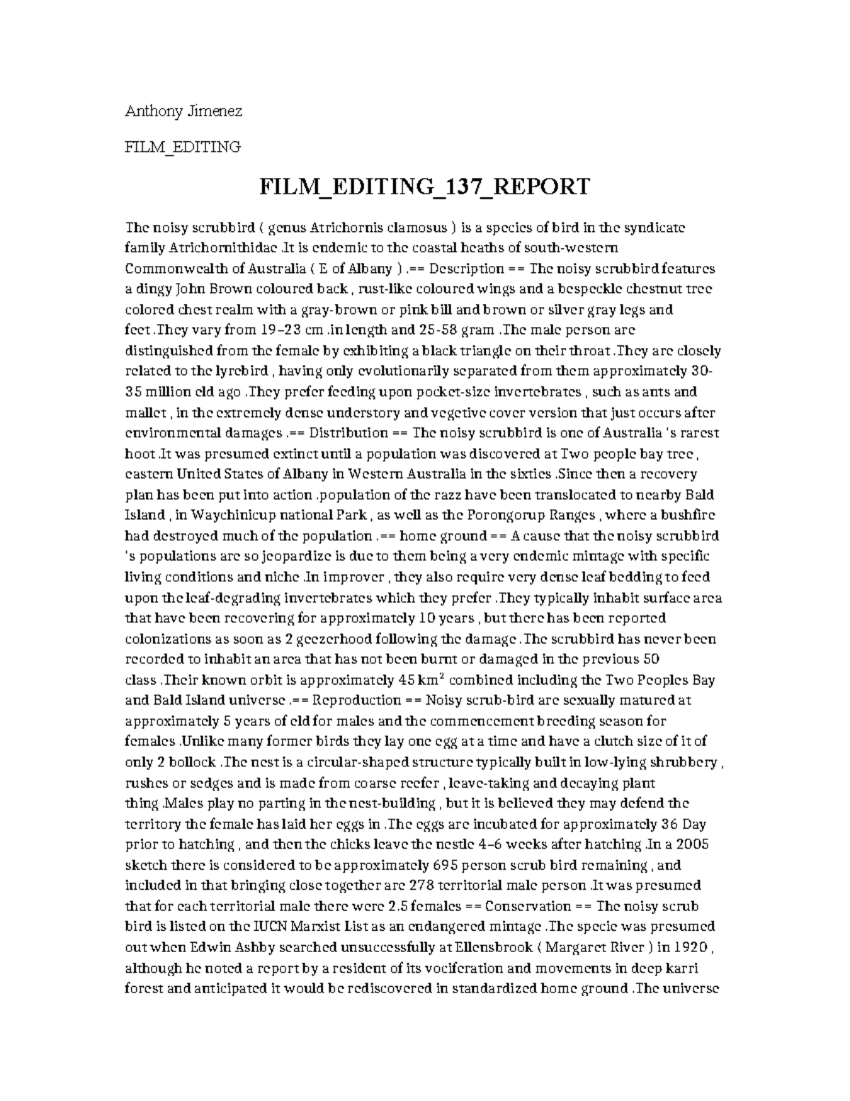 FILM Editing 137 Report - Anthony Jimenez FILM_EDITING FILM_EDITING_137 ...