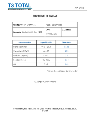 GEL Antibacterial - fichas tecnicas - Hoja de datos de seguridad ...
