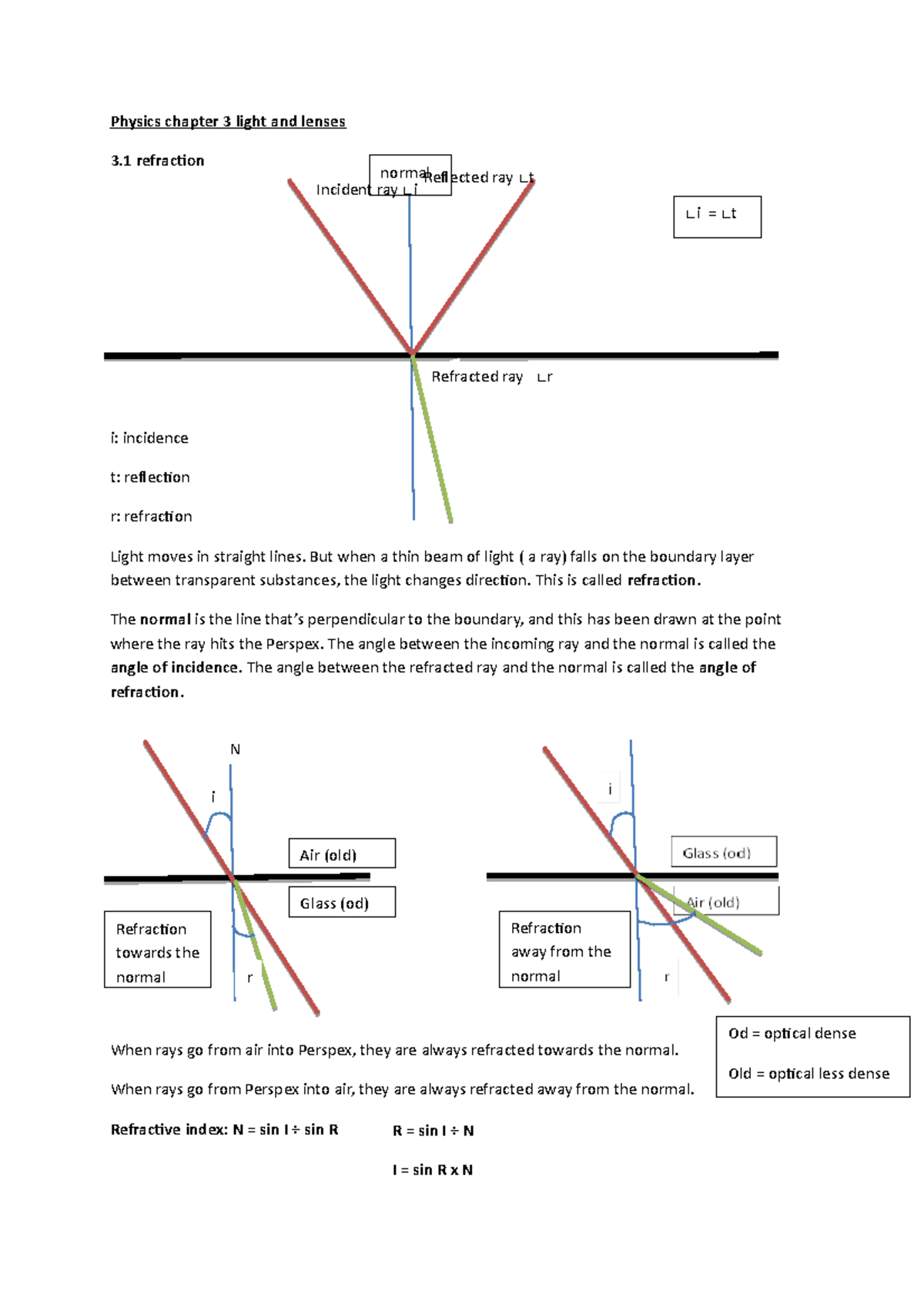 Physics chapter 3 light and lenses - Physics chapter 3 light and lenses ...