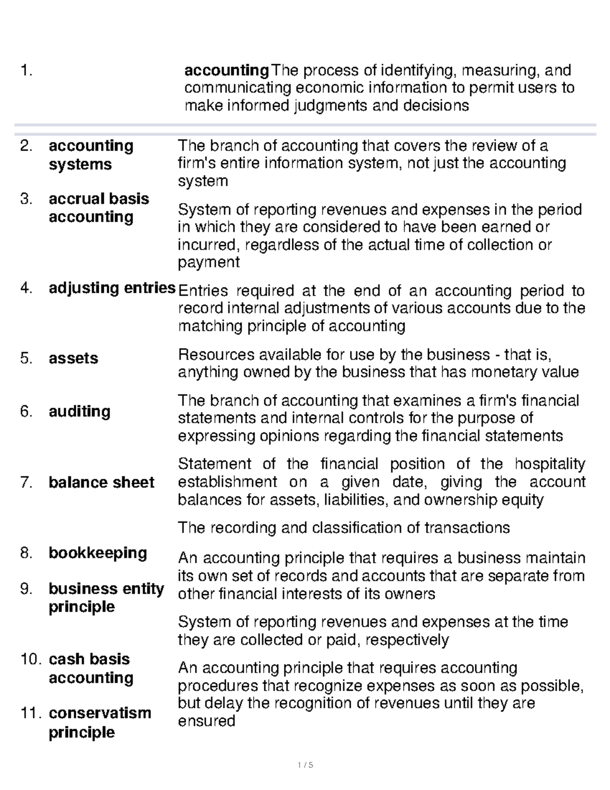 Accounting - accounting The process of identifying, measuring, and ...