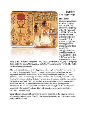 Mesopotamian Creation World of Myth - Mesopotamian: Enuma elish One of ...