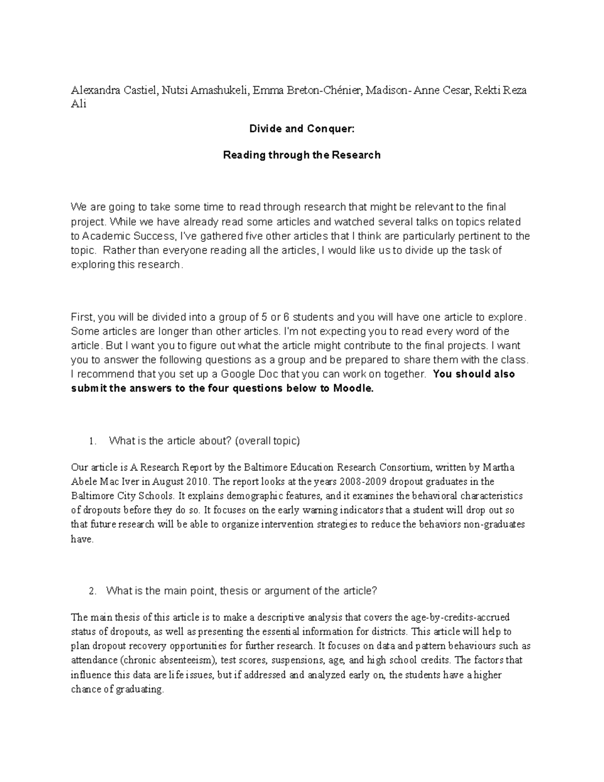 Group project assignment - Alexandra Castiel, Nutsi Amashukeli, Emma ...