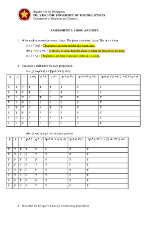 Activity 4- Problem Solving - Republic of the Philippines POLYTECHNIC UNIVERSITY OF PHILIPPINES ...