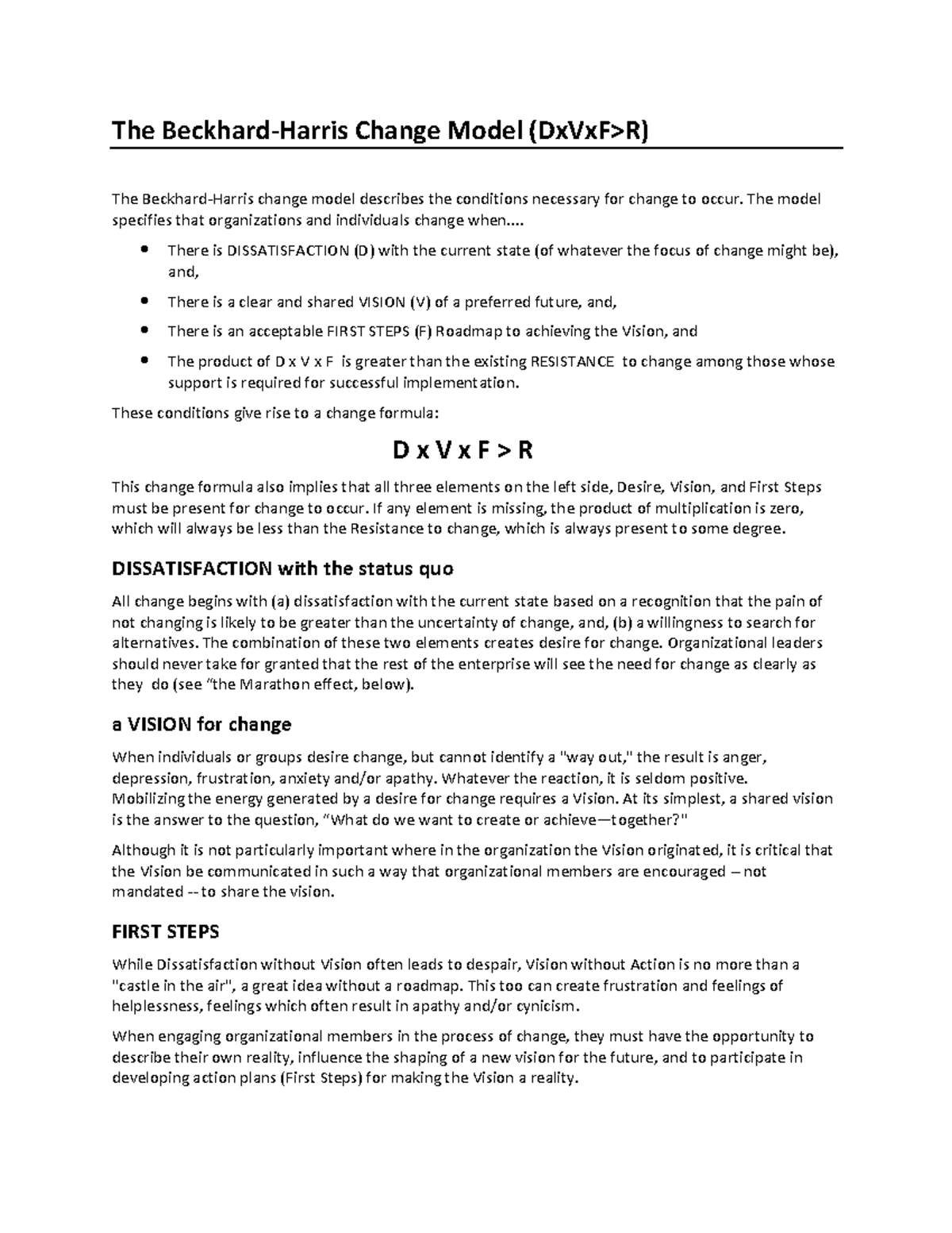 Ipemba - LO - S1 - Beckhard-Harris Change Model-DVF - The Beckhard ...