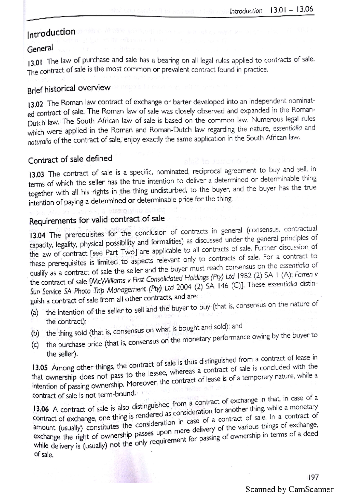 Additional Notes - Contract of Sale - Scanned by CamScanner - Studocu