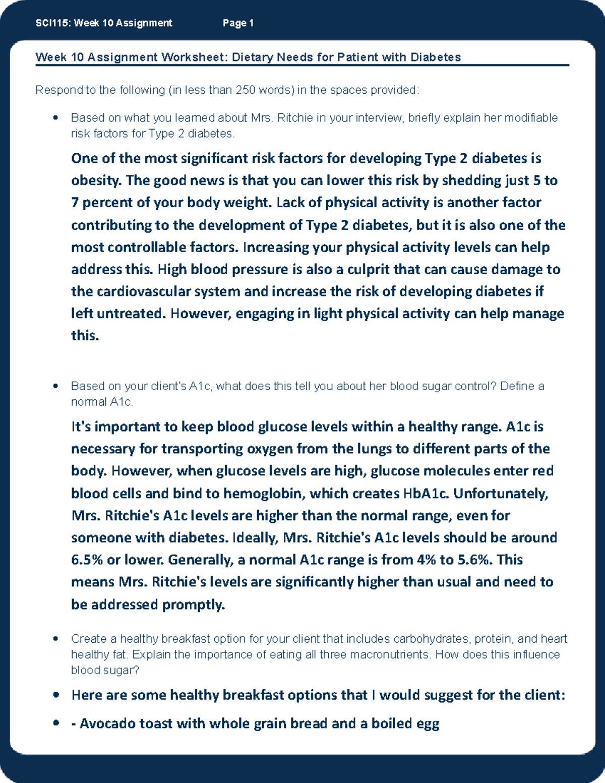 SCI115 wk10 assn DLedwell 09132023 - SCI115: Week 10 Assignment Page 1 ...