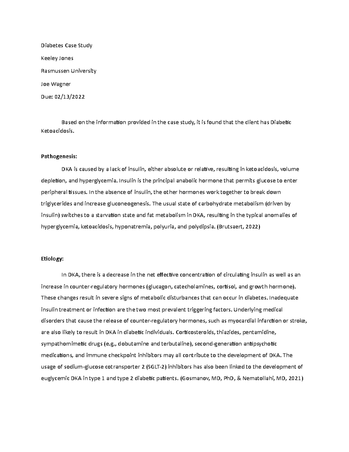 Kjones Module 06 Written Assignment - Diabetes Case Study 02112022 ...