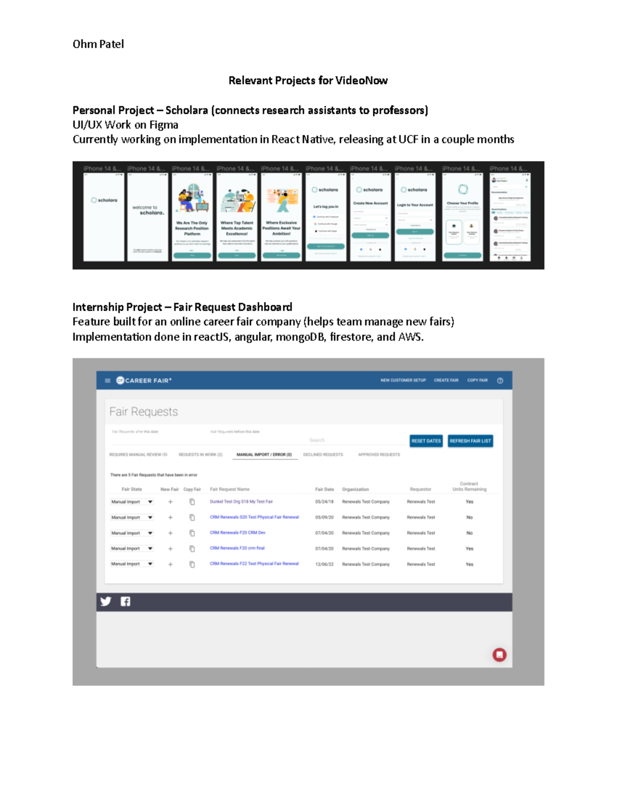 Relevant Projects for Video Now - Relevant Projects for VideoNow ...
