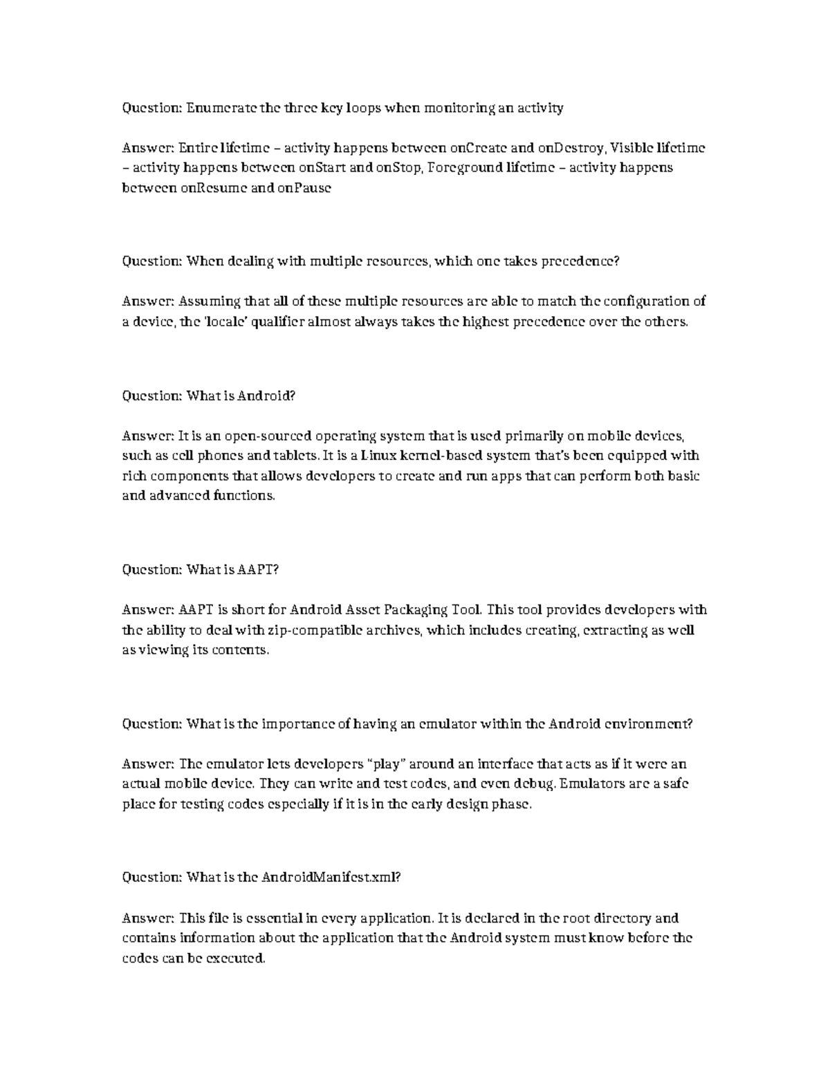 Sangarees hard-headed cervixes - Question: Enumerate the three key loops when monitoring an ...