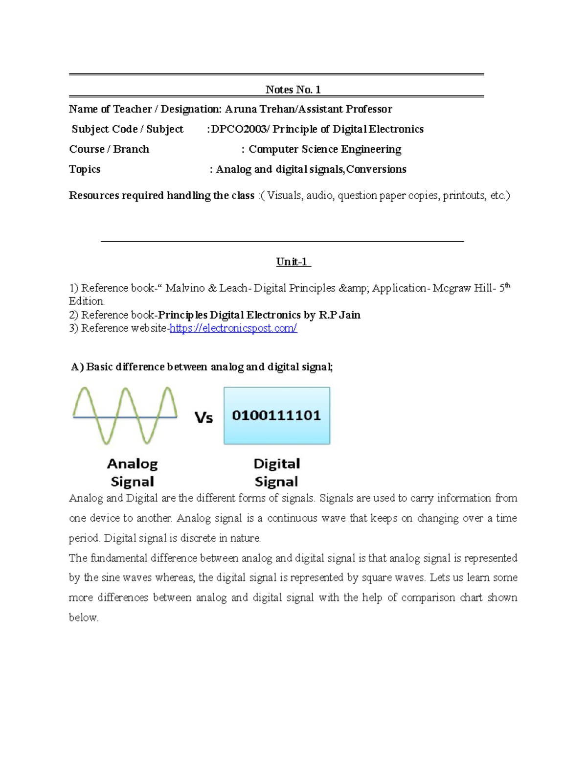Conversions - Fundamentals of Digital Computers - Studocu